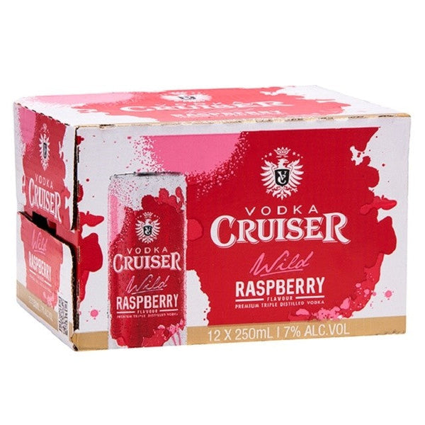 Cruiser Raspberry 7% 250ml 12pk Cans – Thirsty Liquor Papakura